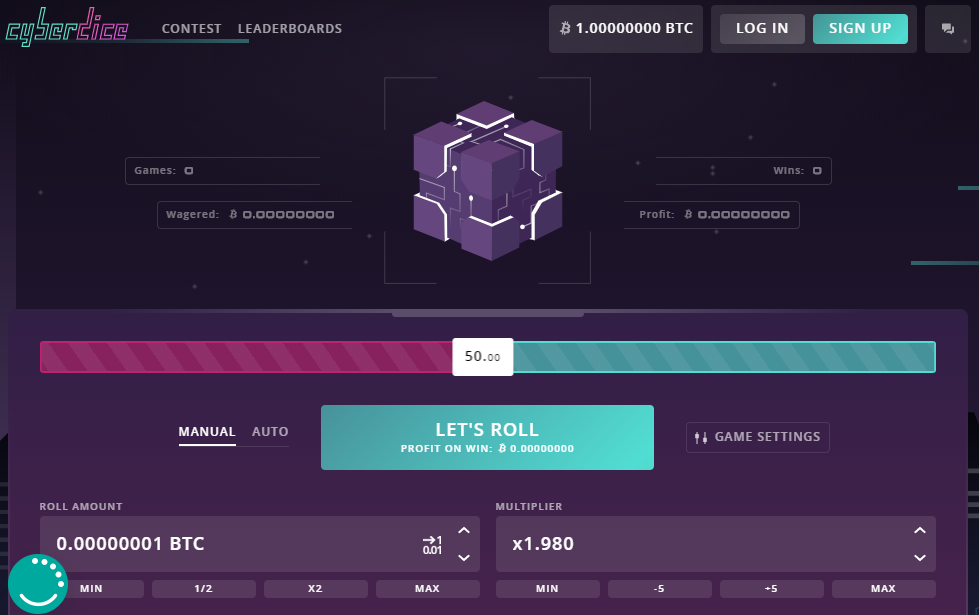 Cyber Dice Review 2019 - Oferta exclusiva da reivindicação do BitcoinPlay